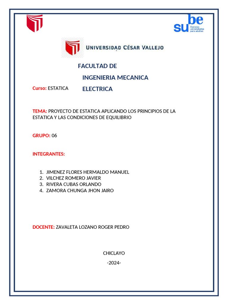 Proyecto Grupo6 | PDF | Fuerza | Esfuerzo de torsión