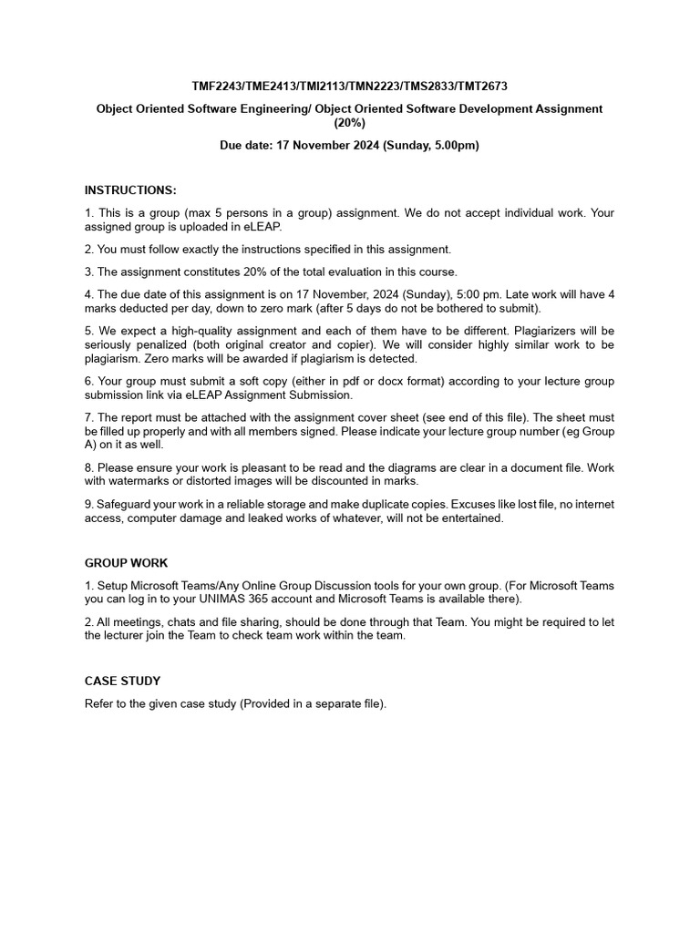 Assignment Question | PDF | Use Case | Computer Science