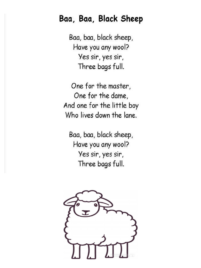 Baa Baa Black Sheep | PDF