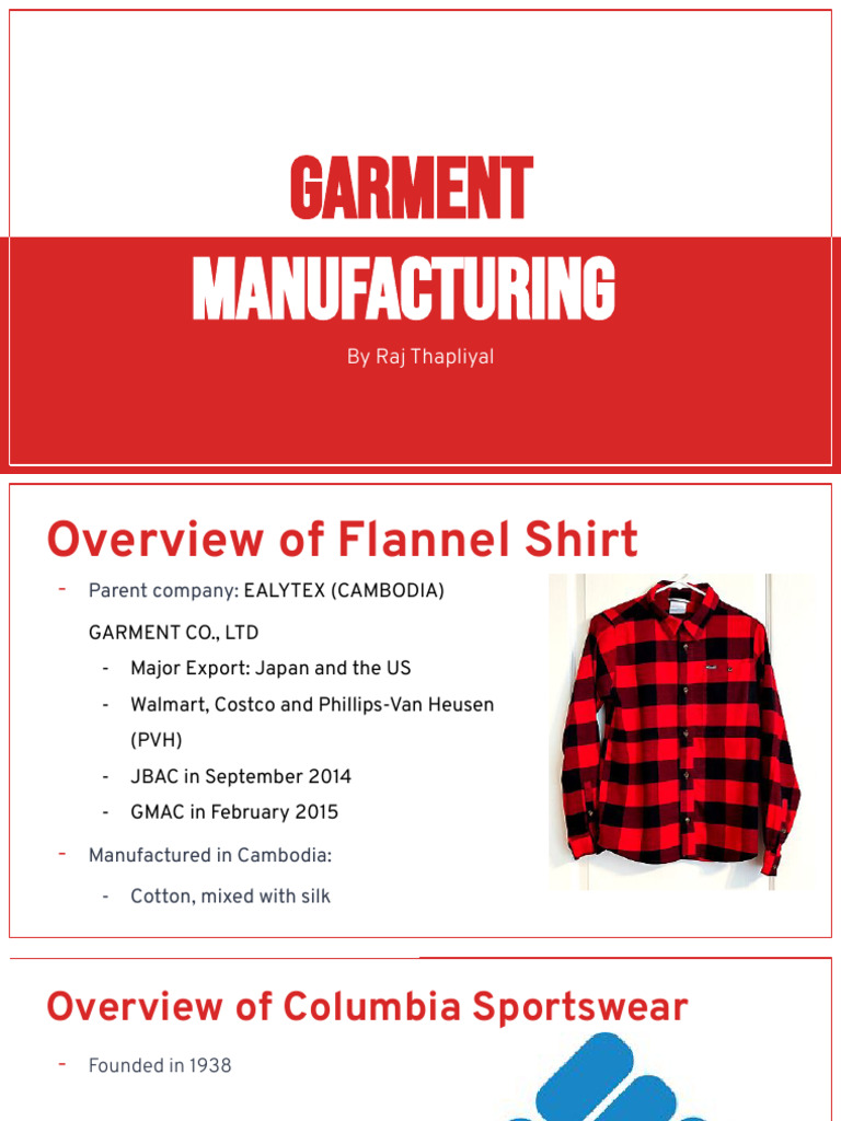 Garment Manufacturing Project | PDF