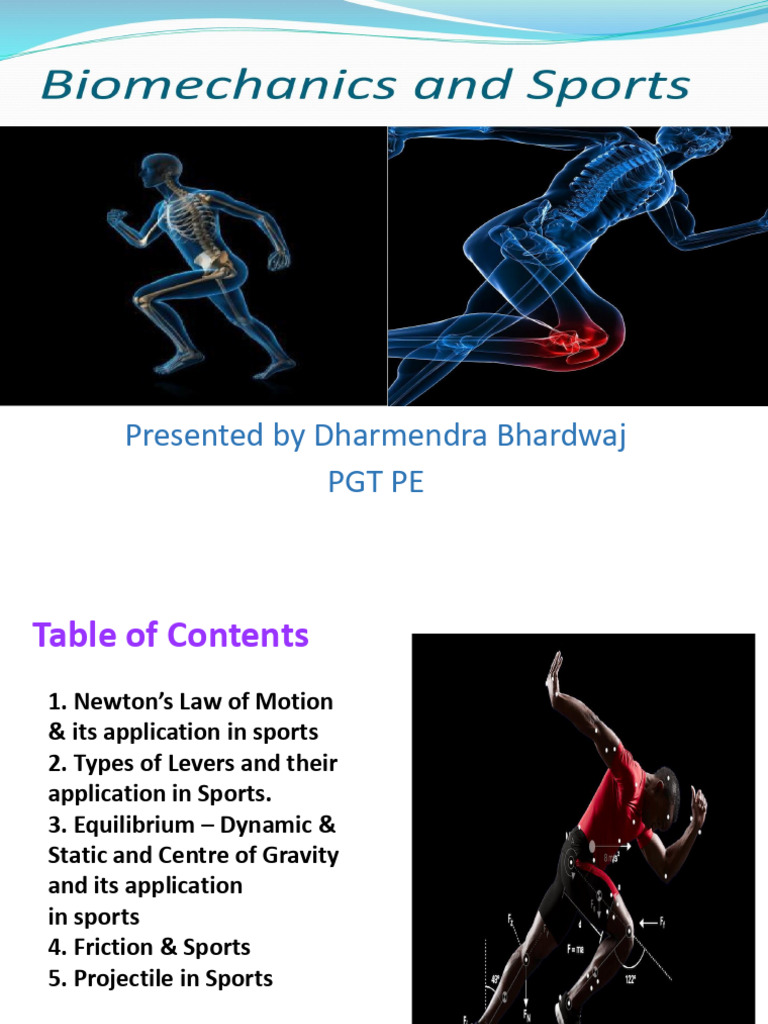 Biomechanics in Sports: Key Concepts | PDF | Friction | Force