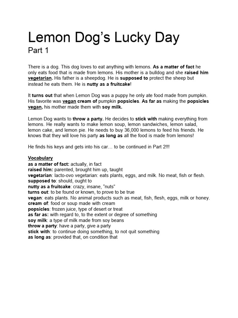 Lemon Dog 1. | PDF | Cooking, Food & Wine | Wellness