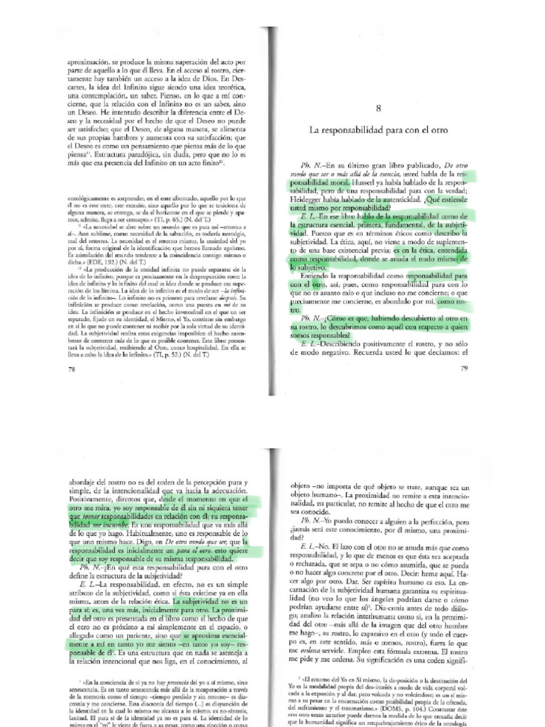 Cap 8 Levinas | PDF