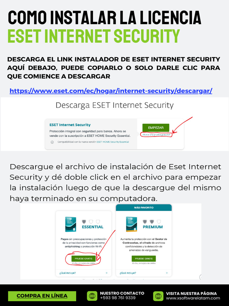 Guía de Instalación ESET Internet Security | PDF | Negocios | Informática