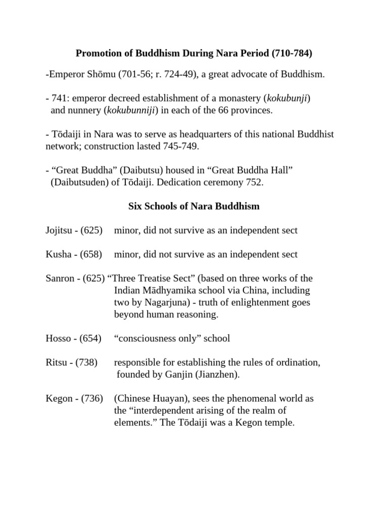 Nara Buddhism | PDF