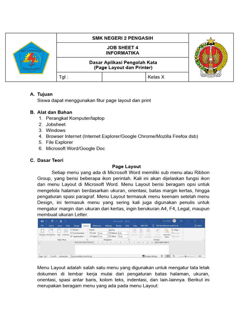 Jobsheet 4 | PDF | Karier & Perkembangan | Komputer