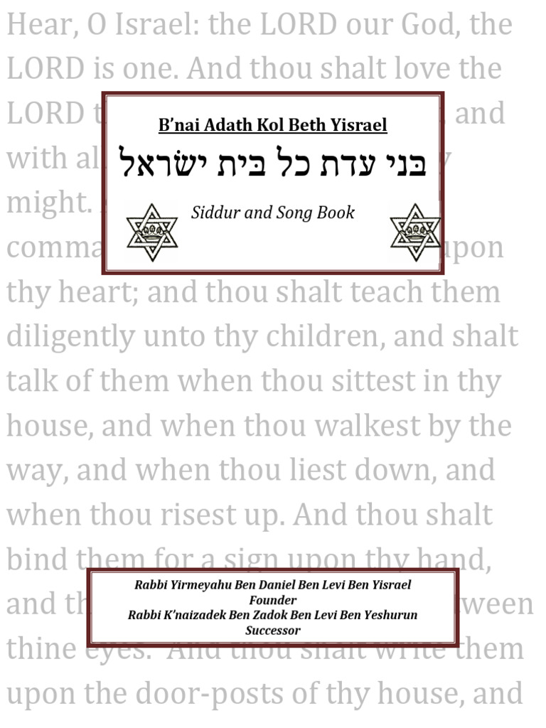 I Am Sharing 'Bakby - Siddur-Prayer-Book' With You | PDF | Jewish Holidays | Sacrifice