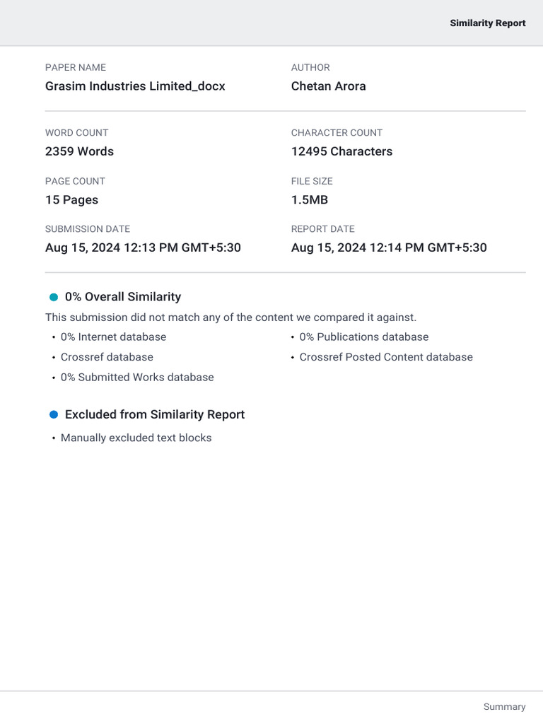 Grasim Industries Limited - Docx | PDF | Equity (Finance) | Dividend