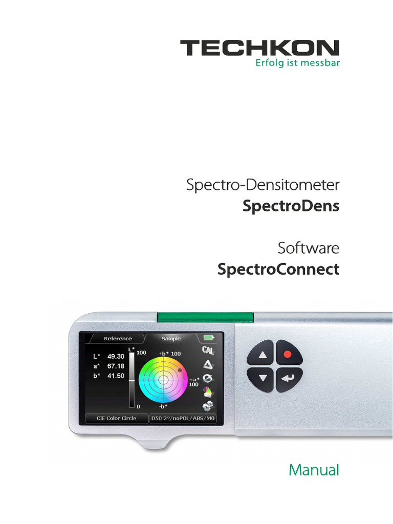1 - TECHKON SpectroDensNG Manual2017 - v4-1 Web - en | PDF