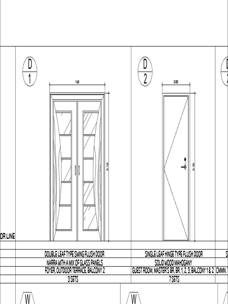 Double Leaf & Single Leaf Wood Doors | PDF