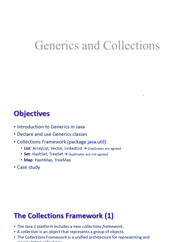 OOP Ch06 Generics and Collections | PDF | Method (Computer Programming ... OOP Ch06 Generics and Collections | PDF | Method (Computer Programming ...