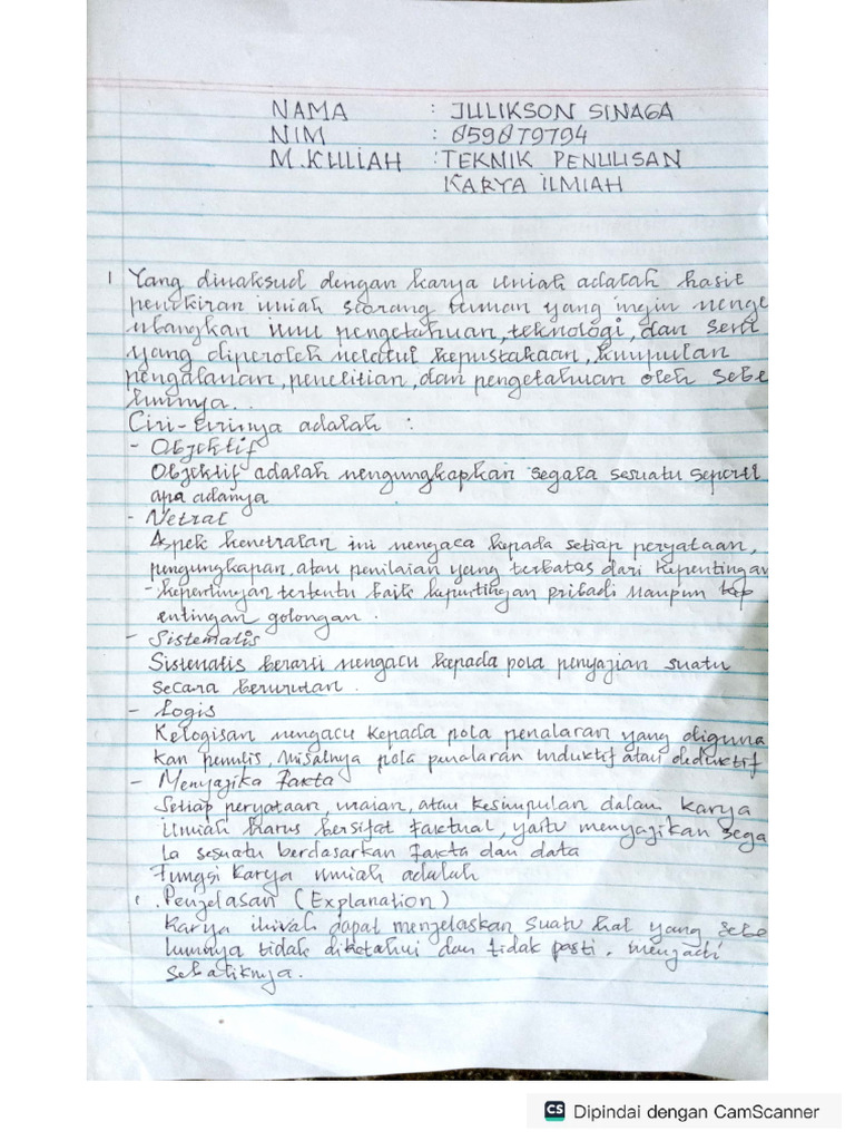 Tugas Tutorial 1 Teknik Penulisan Karya Ilmiah | PDF