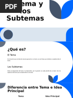 El Tema y Los Subtemas - Parte Teorica) | PDF