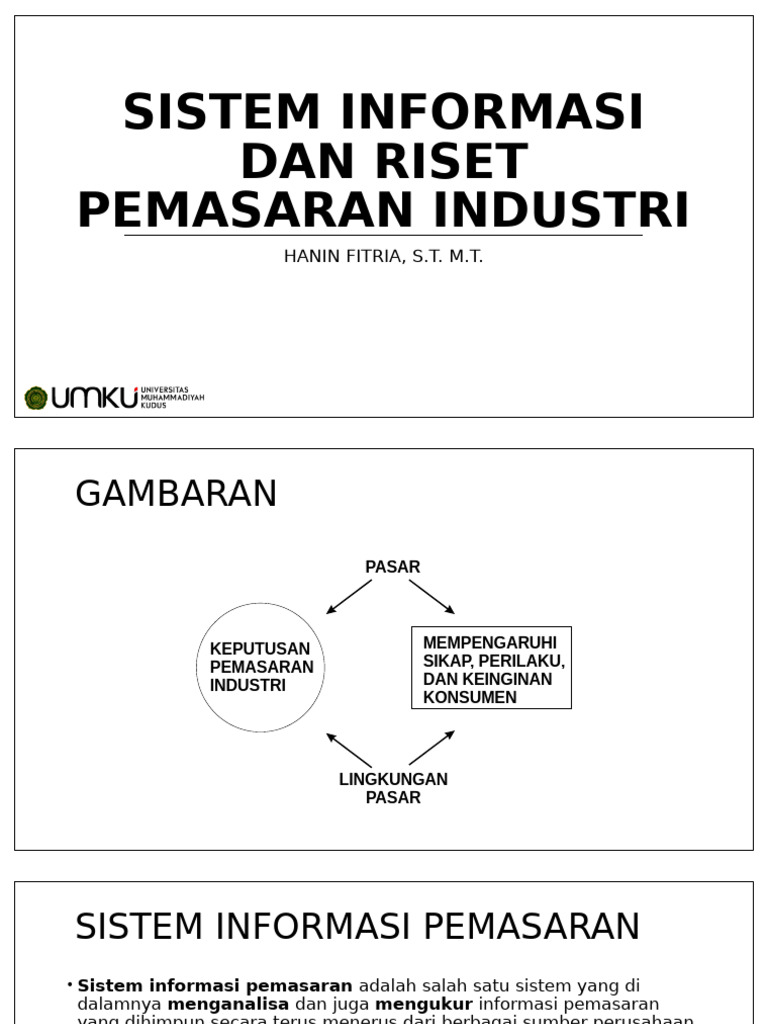 Sistem Intelijen Pemasaran Medan | PDF | Pengelolaan Keuangan & Uang