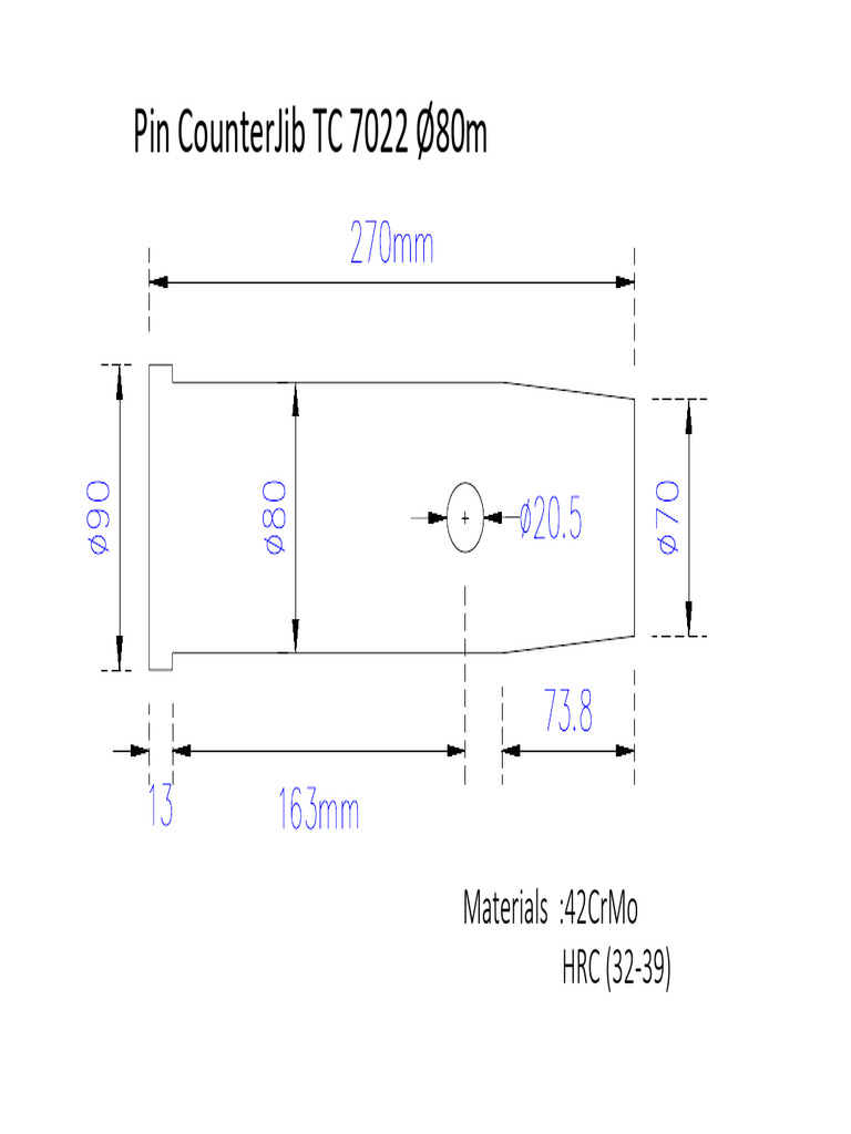 Pin Counter Jib TC 7022 Dia.80mm | PDF