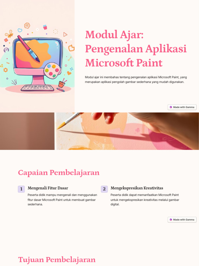 Modul Ajar Microsoft Paint | PDF