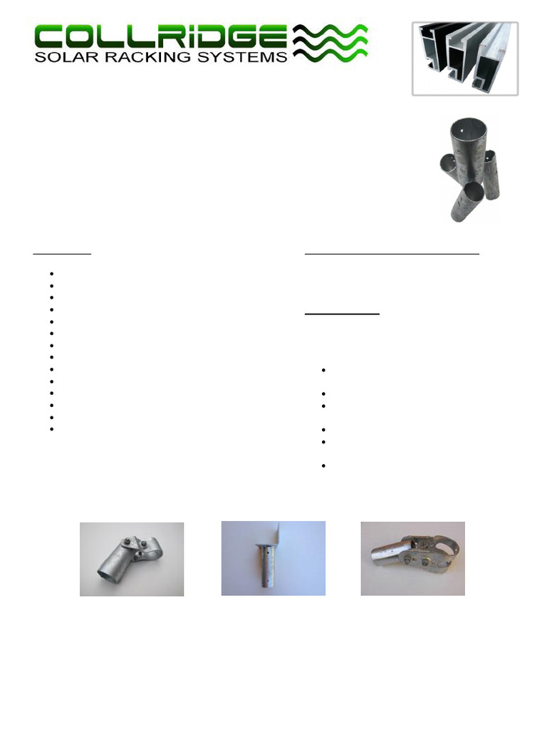 Collridge Mega Anchor Ground Mount System | PDF | Anchor | Concrete