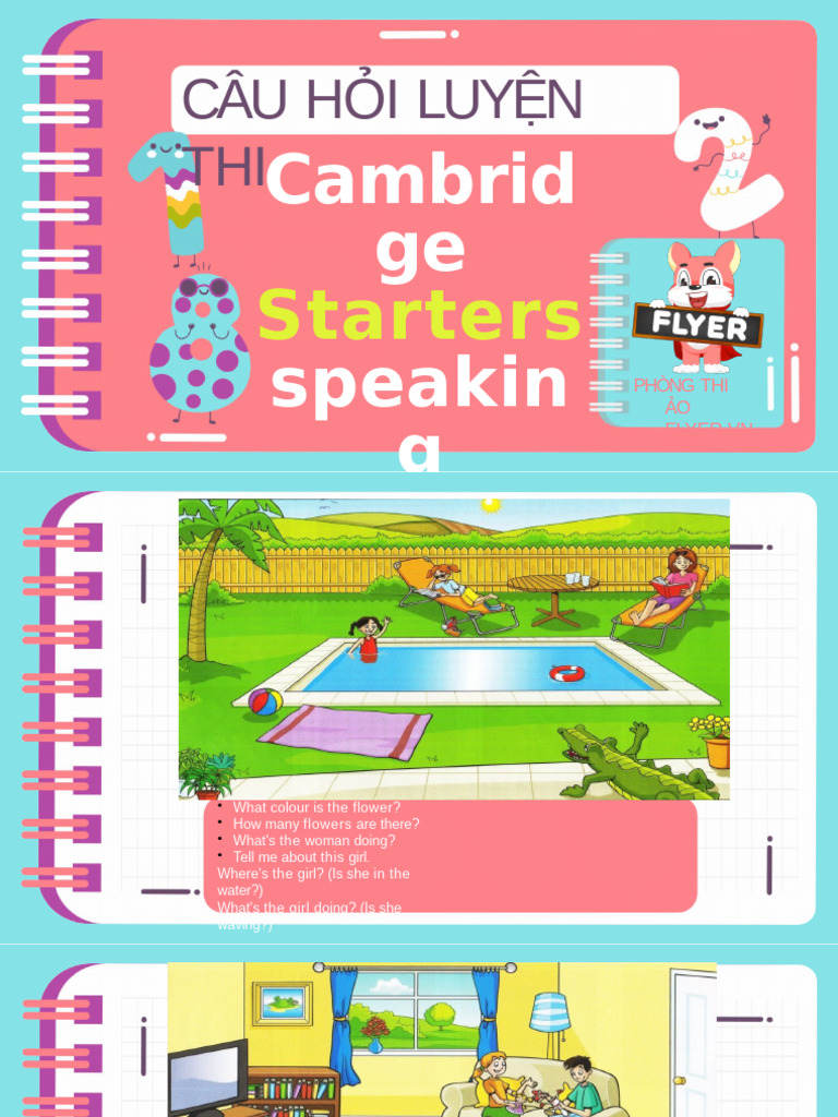 Cambridge Starters Speaking Questions | PDF