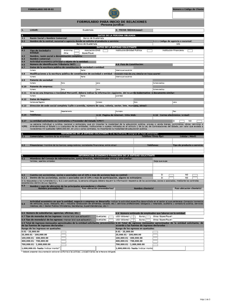 Ive-Ir-02 Formulario | PDF | Teléfonos móviles | Guatemala