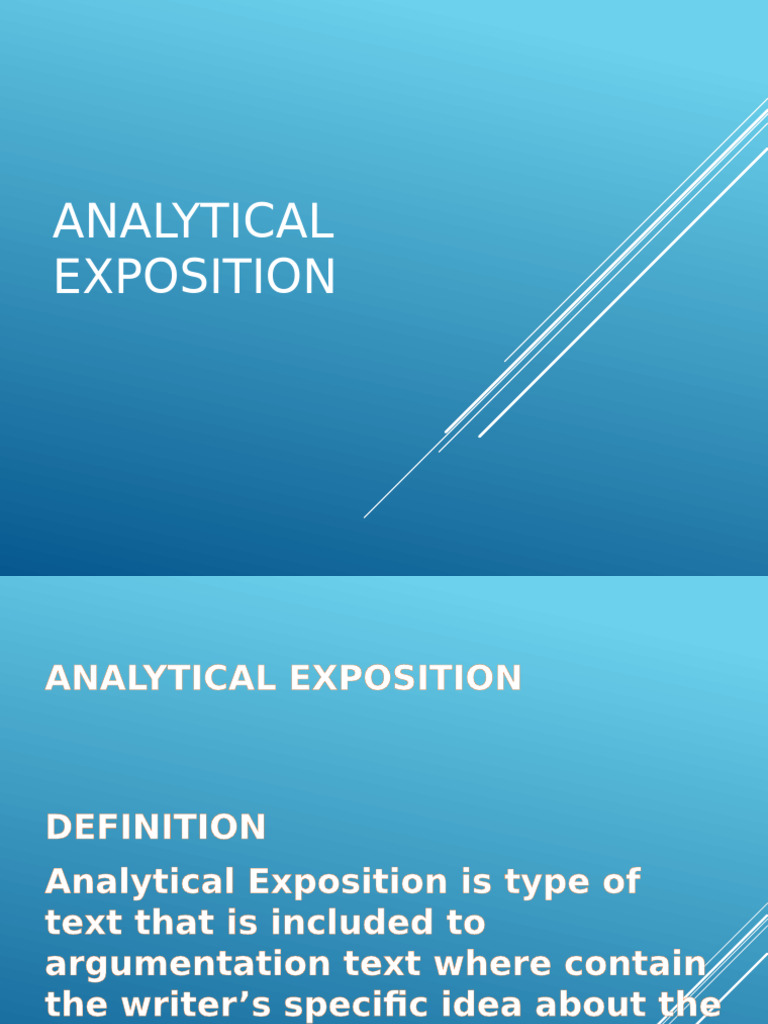 Analytical Exposition | PDF | Argument | Reason
