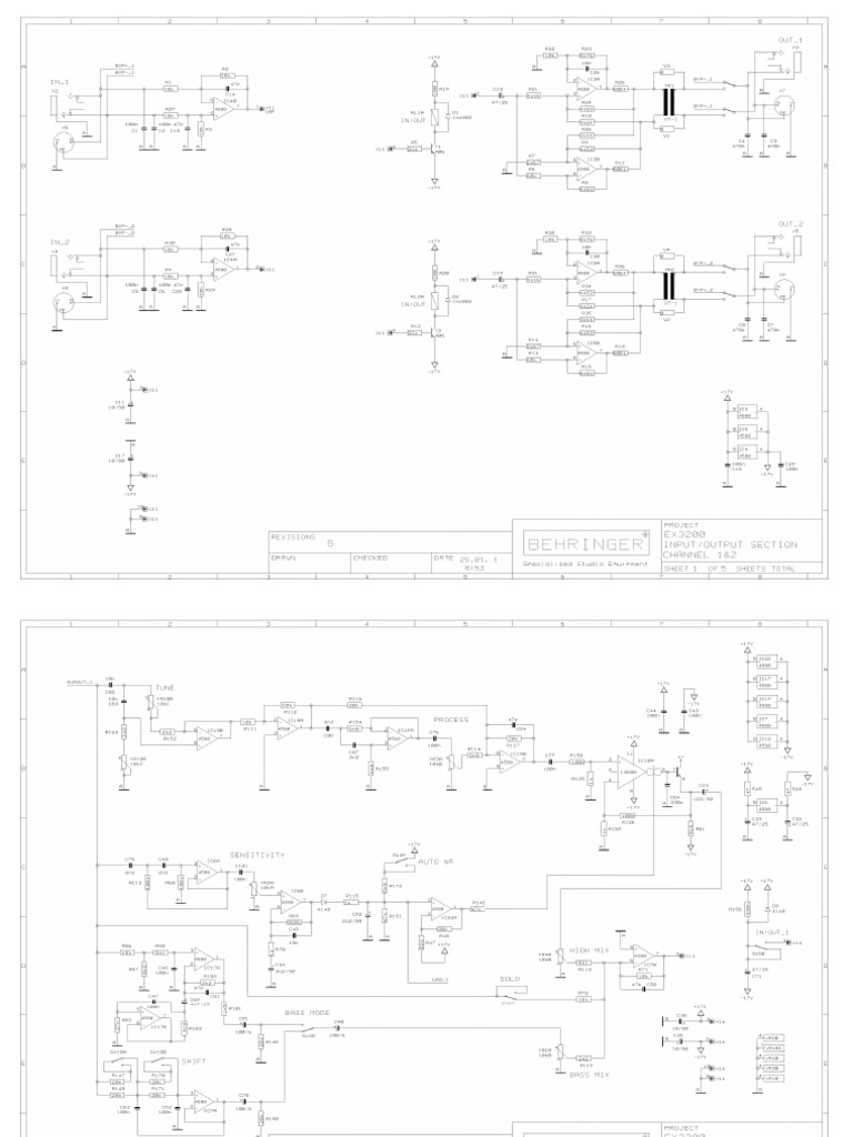Behringer EX 3200 Schematics | PDF