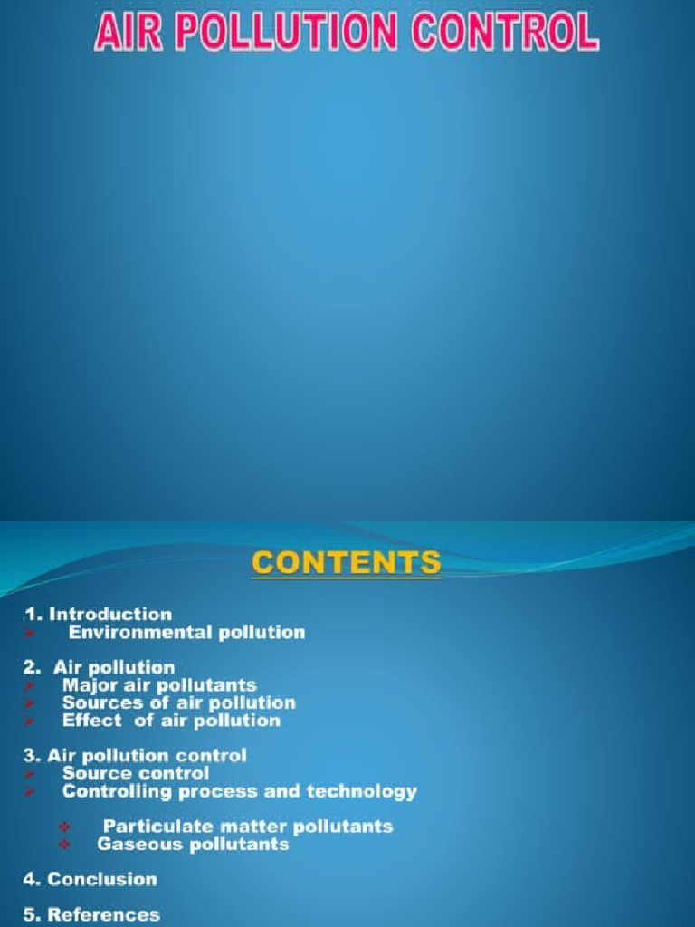 Air Pollution and Measuring Air Quality | PDF