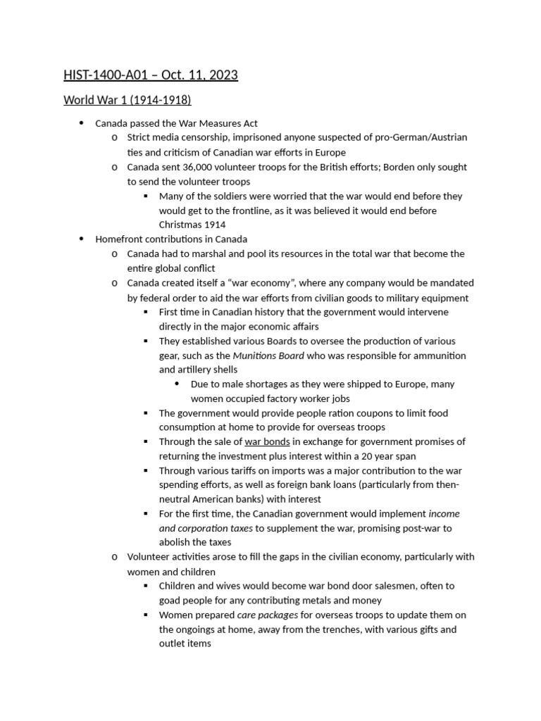 Oct. 11, 2023 | PDF | Battle Of The Somme | Trench Warfare