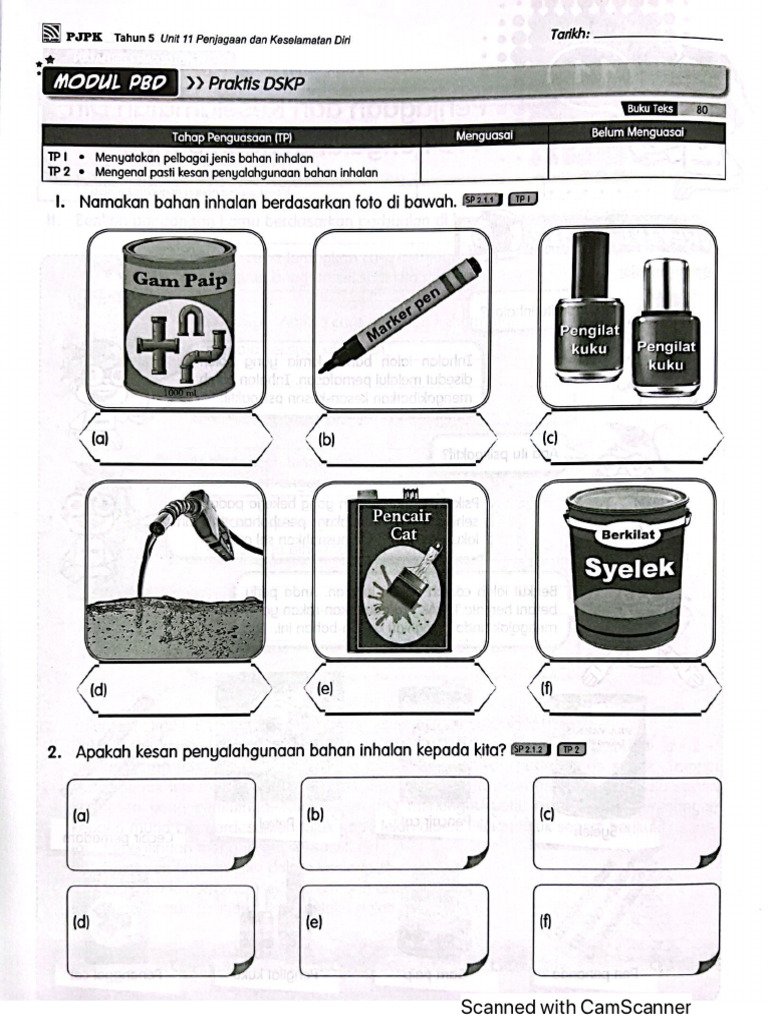 Latihan Bahan Inhalan Tahun 5 (10 - 8 - 2022) | PDF