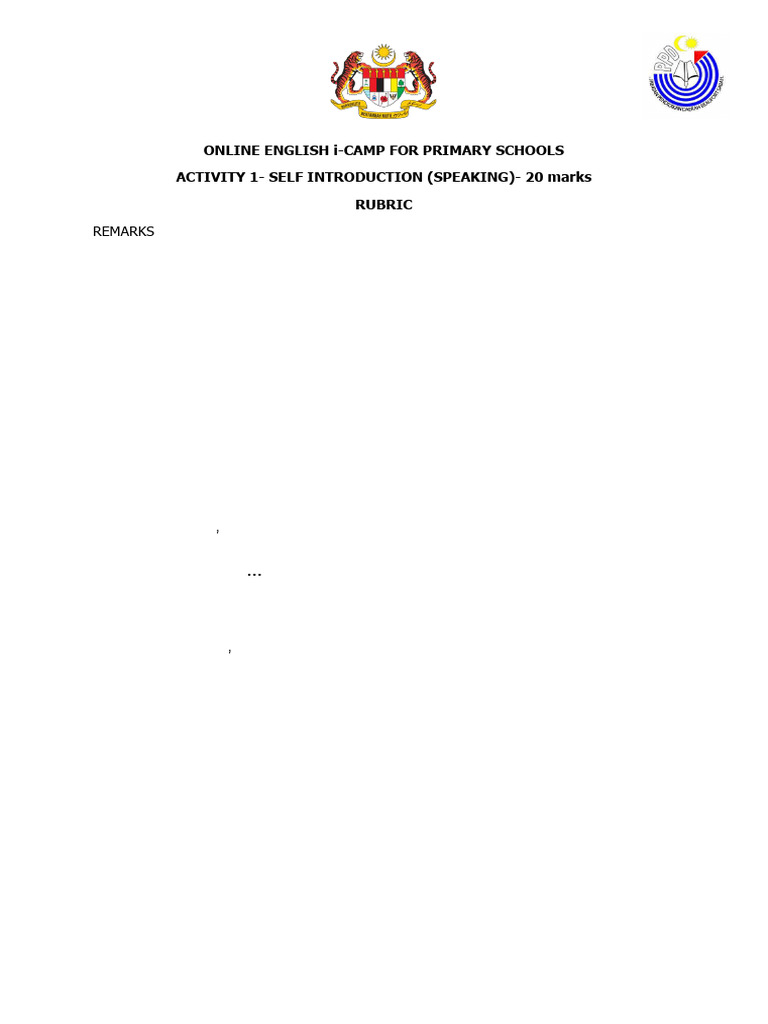 (NEW) ADJUDICATION FORMS - ENGLISH iCAMP | PDF | Fluency | Cultural ...