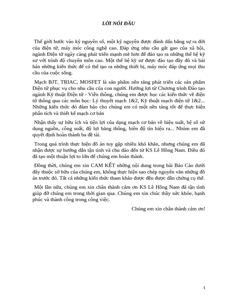 PBL2 mạch điện tử | PDF