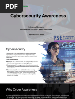 Cyber Security Awareness Presentation | PDF | Cybercrime | Security