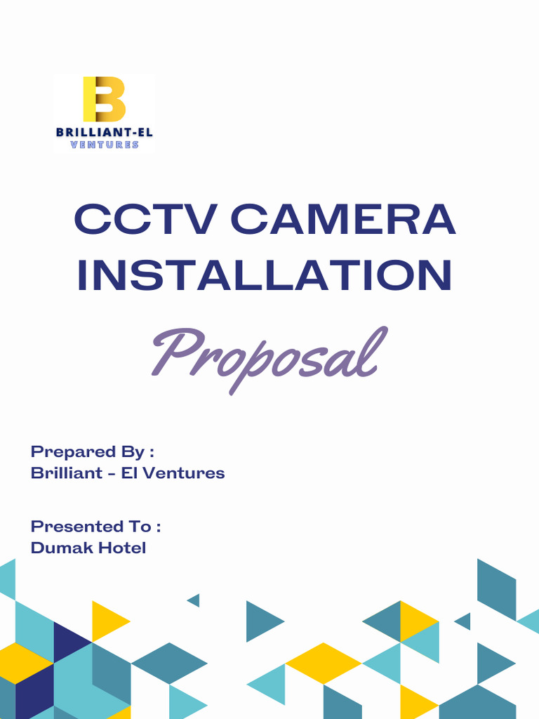 CCTV Camera Installation Proposal | PDF