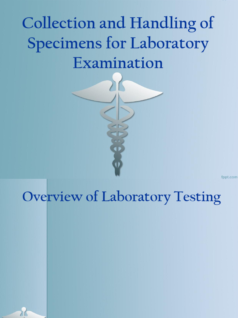 Vet Clin Path 2 - Collection and Handling of Specimens For Laboratory ...