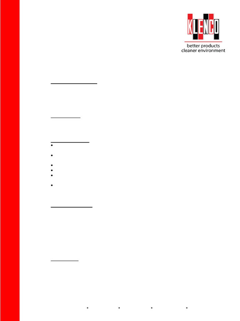 SDS Klen 1301 2022 Klenco Chemicals | PDF | Paint | Materials