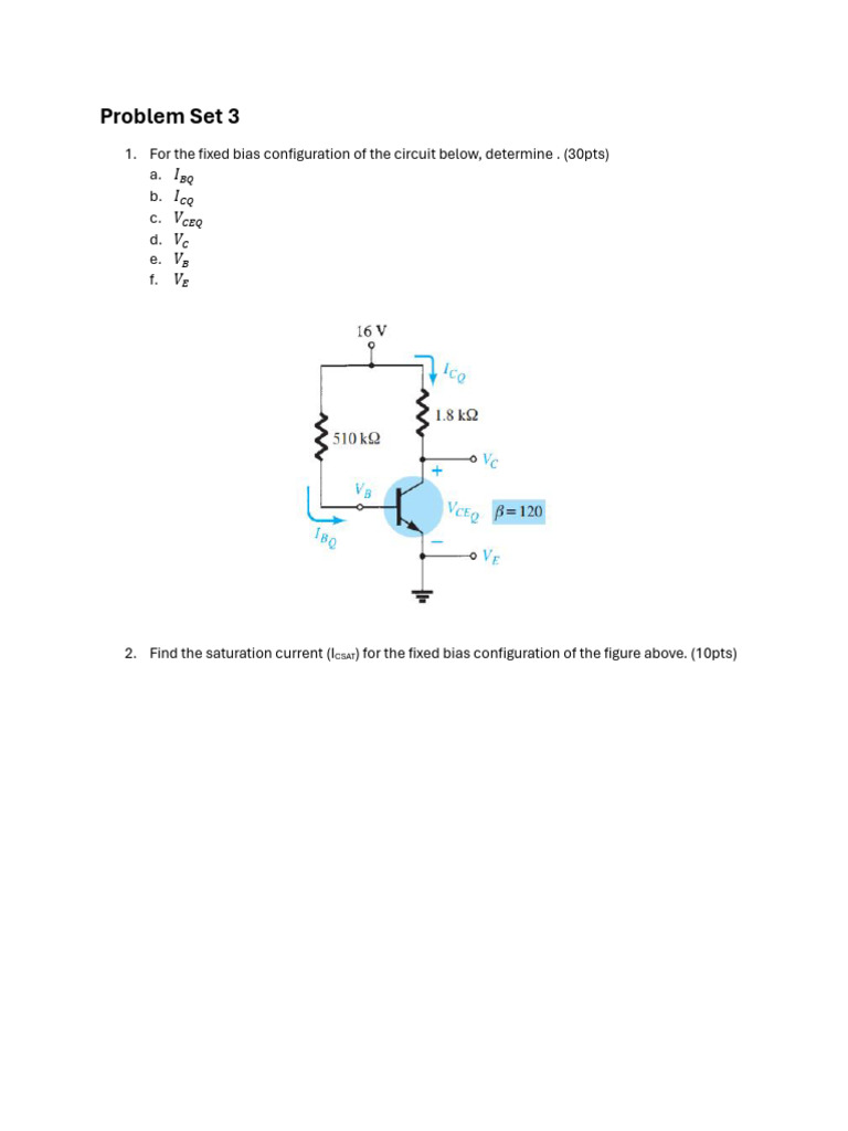 ECE105 Problem Set3 With Questions | PDF