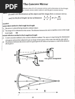 Class 12 Concave Mirror Experiment | PDF | Glass Engineering And Science | Electromagnetic Radiation
