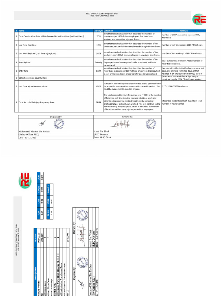 Hse Performance 2020 | PDF