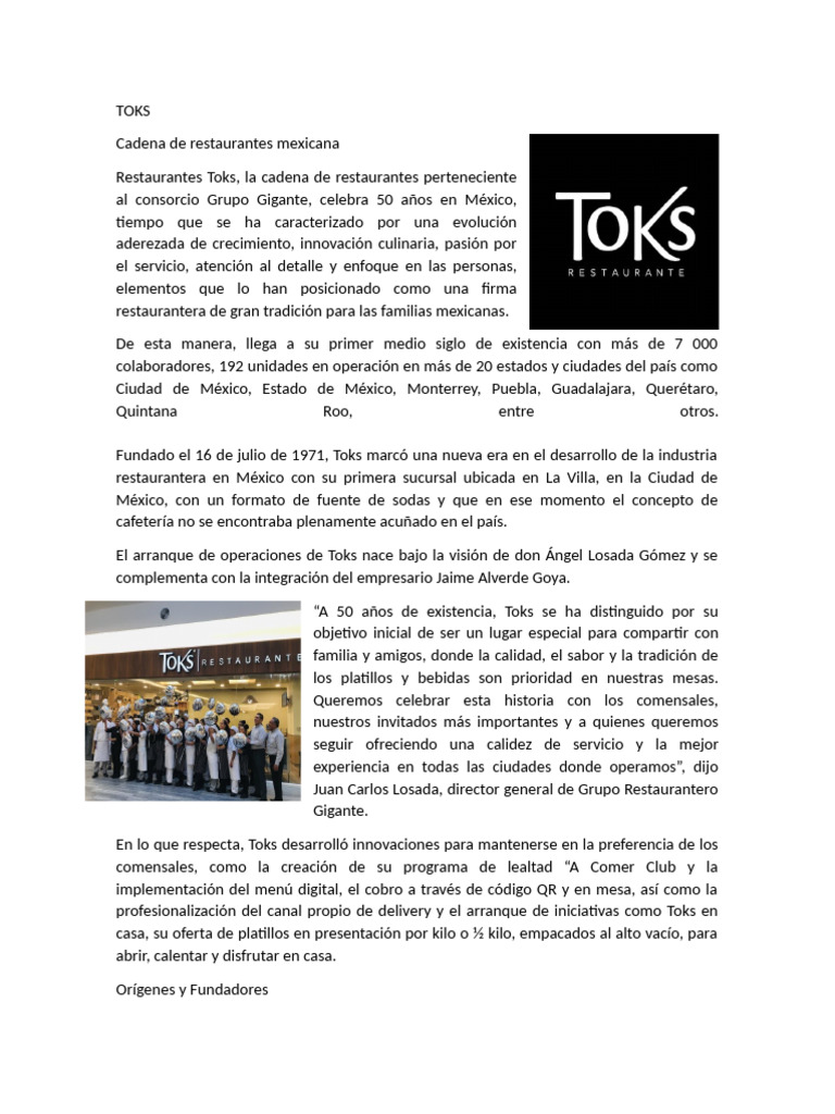 TOKS | PDF | México