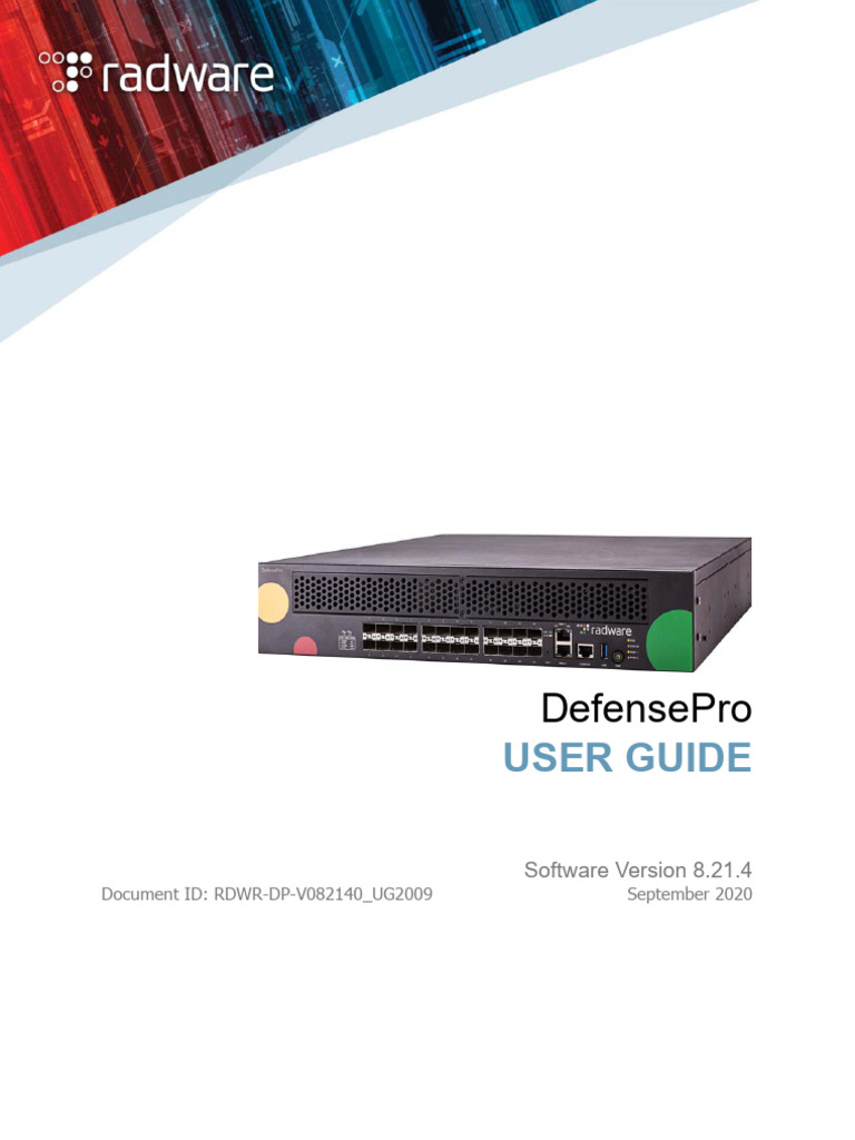 DefensePro v8-21!4!0 User Guide | PDF | Fuse (Electrical) | Ac Power ...