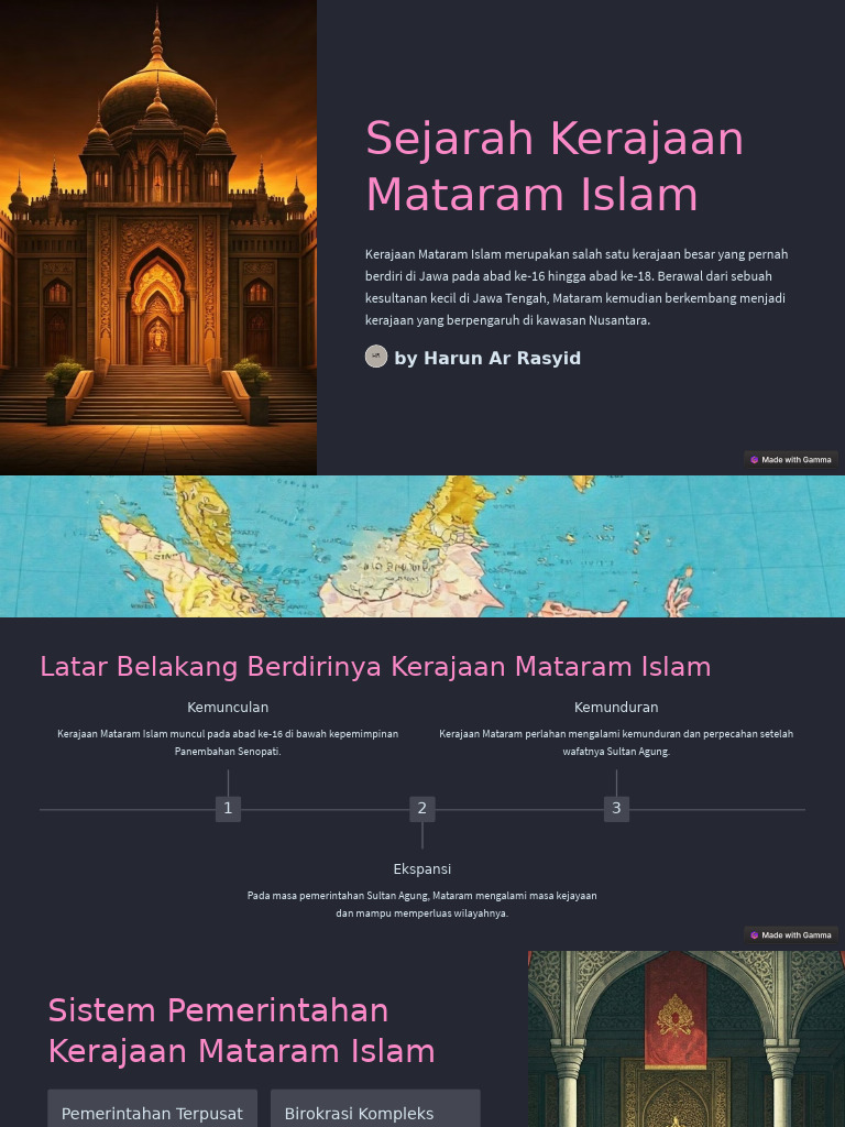 Sejarah Kerajaan Mataram Islam | PDF