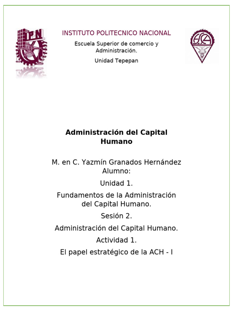 S2A1 Aal 1 | PDF | Gestión de recursos humanos | Business