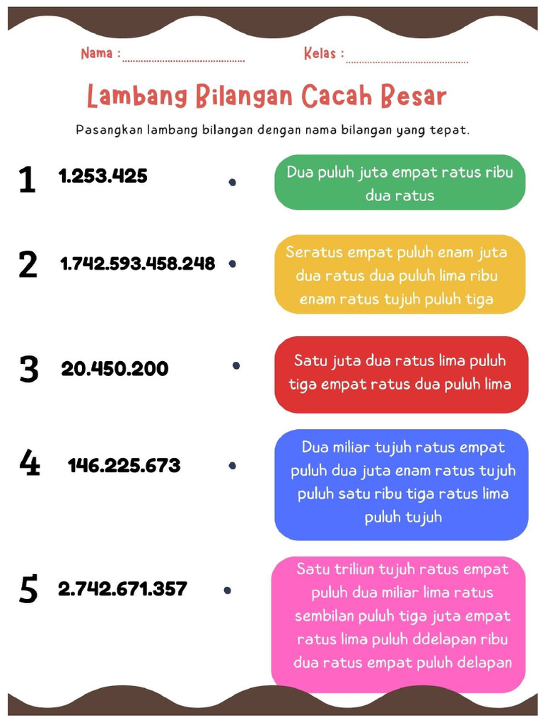 Latihan Soal Bil. Cacah Besar | PDF