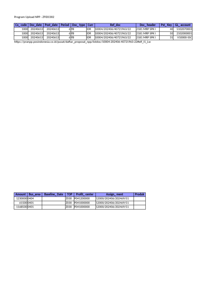 Co - Code Doc - Date Post - Date Period Doc - Type Curr Ref - Doc Doc ...