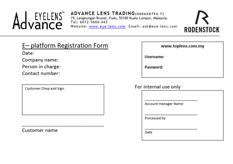(KAJ) E-Platform Registration Form Toplens | PDF | Career & Growth