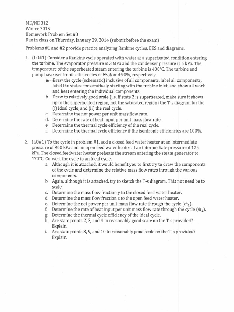 ME 312 W15 HW #3 Solution | PDF