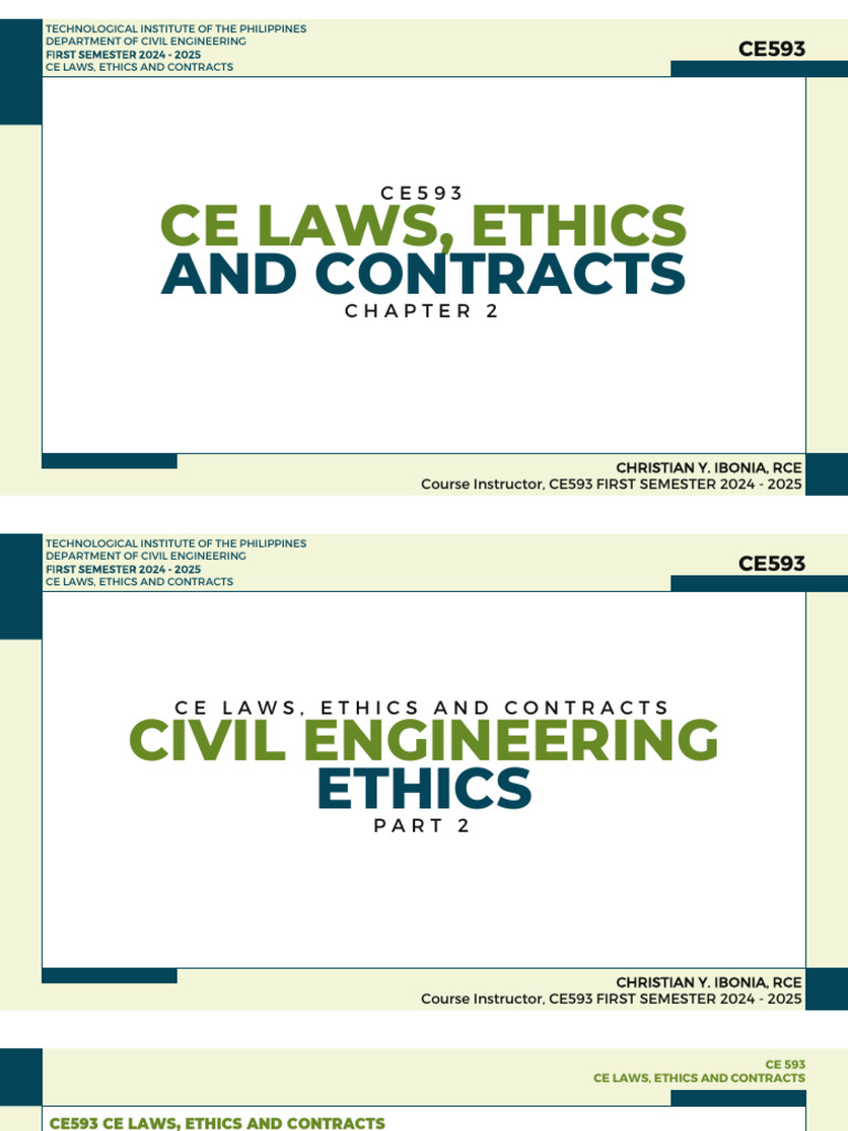 CE593 Civil Engineering Ethics | PDF | Morality | Rationality