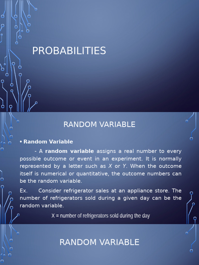 Q1 Wk2.4 - Random Variables and Probability Distribution | PDF | Probability Distribution | Variance