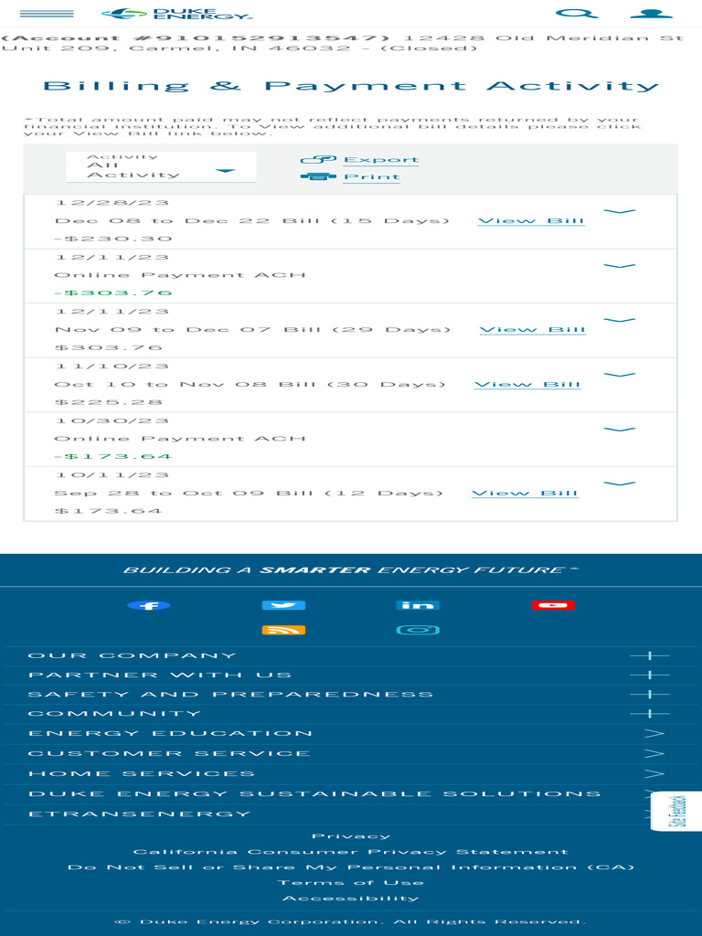 Billing and Payment Activity | PDF | Finance & Money Management