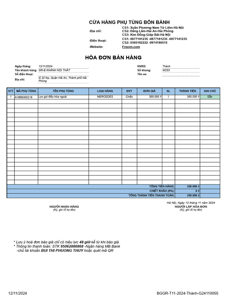 Cửa Hàng Phụ Tùng Bốn Bánh | PDF