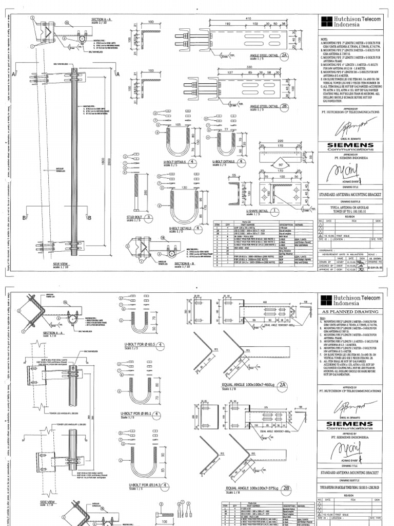 Standard Mounting Bracket For BTS-PDH, 0.6-2.4m | PDF